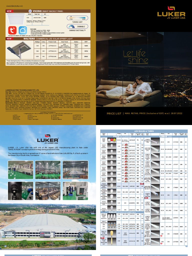LUKER Lighting 2022 | PDF