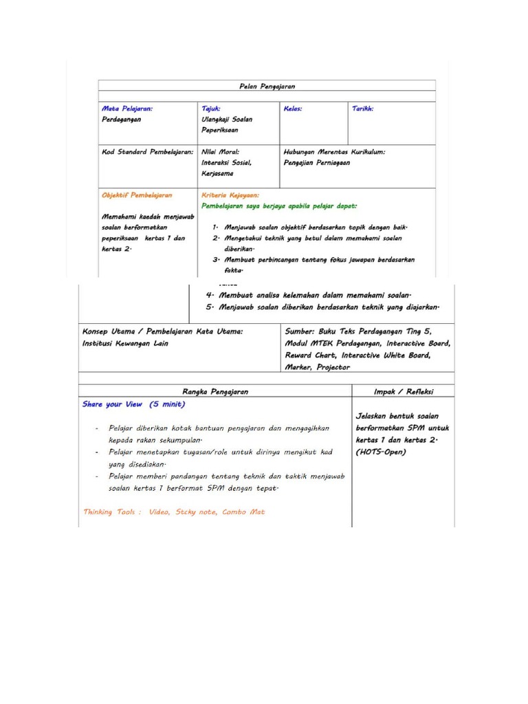 RPH Ulang Kaji | PDF