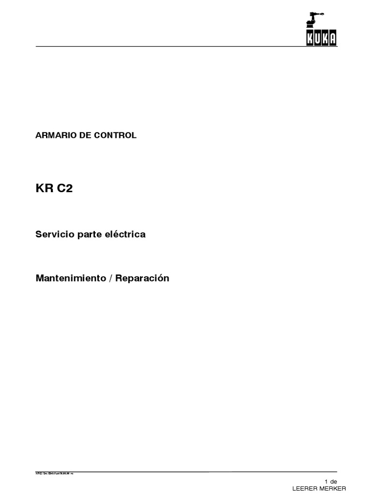 KRC 2 - Mantenimiento - Reparación | PDF | Ingenieria Eléctrica | Electricidad