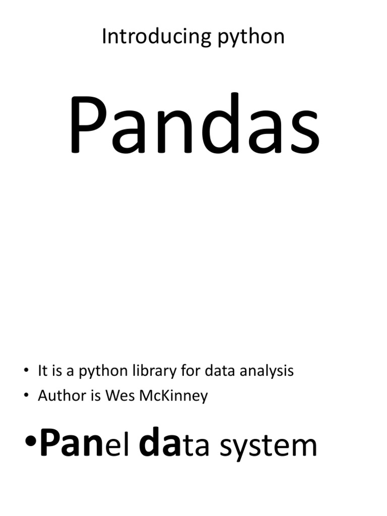 Pandas Class Xii 2021 22 Pdf