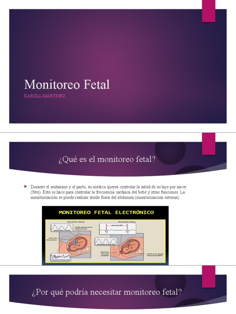 Monitoreo Fetal | PDF | Parto | El embarazo