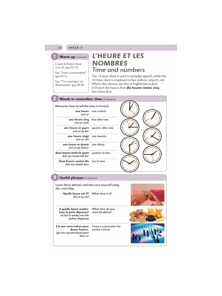 L (Heure Et Les Nombres 08 | PDF