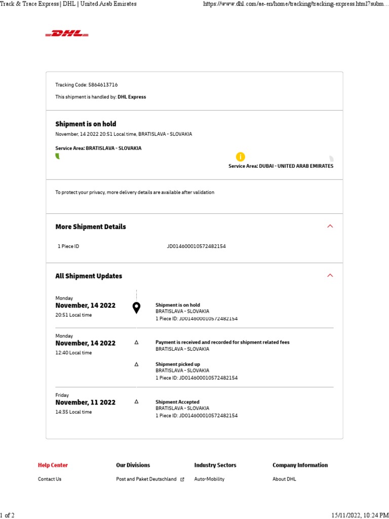 DHL EXPRESS United Arab Emirates | PDF | Business | Supply Chain Management