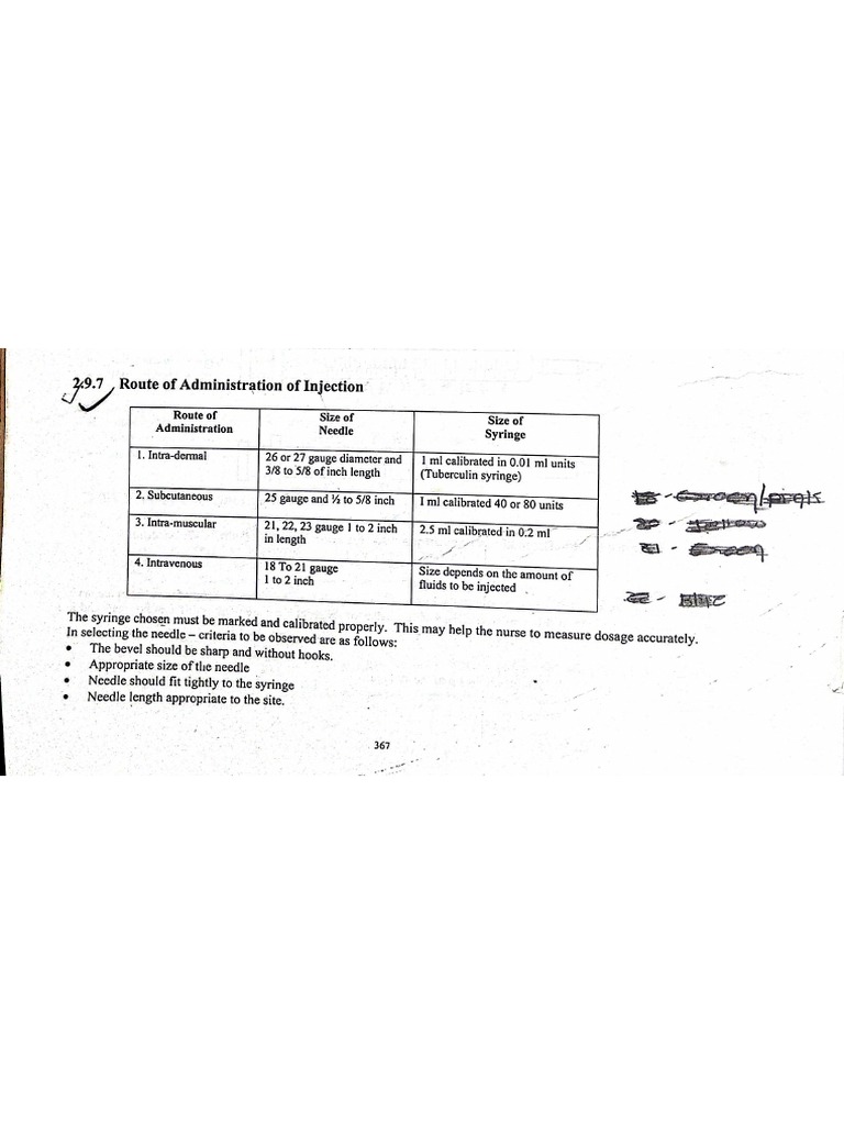 Route of Injection | PDF