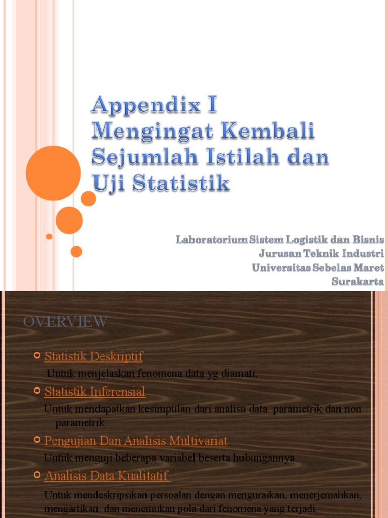 Appendix I Mengingat Kembali Statistik | PDF