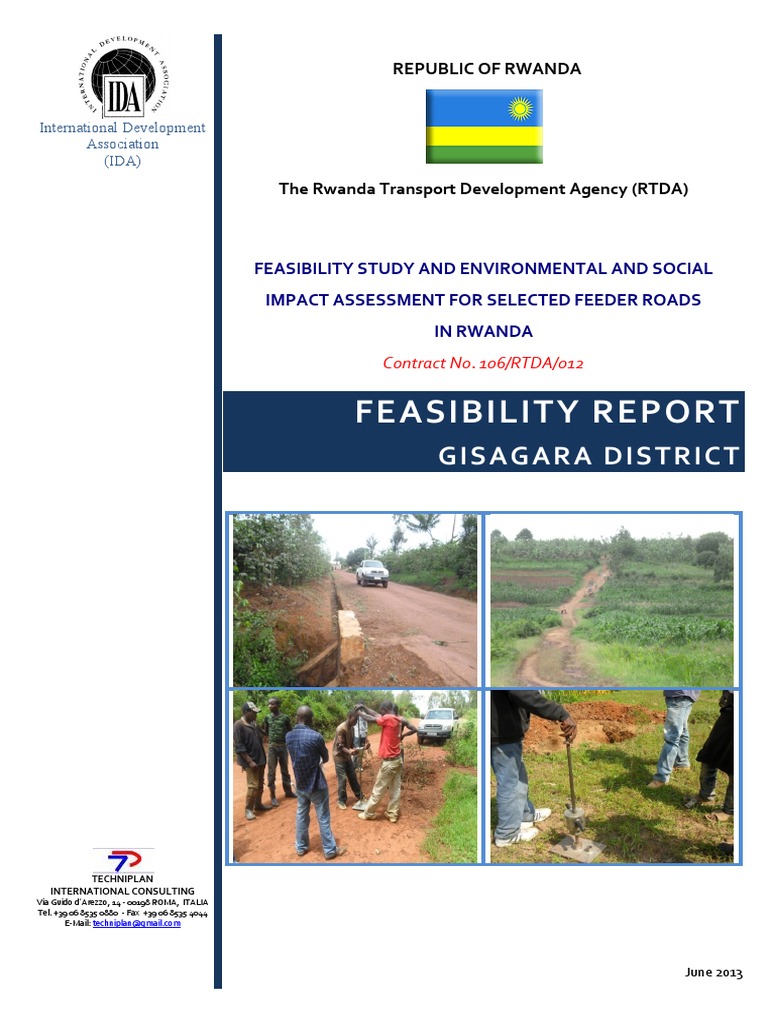 Feasibility Study for Gisagara Feeder Roads | PDF | Economic Growth ...