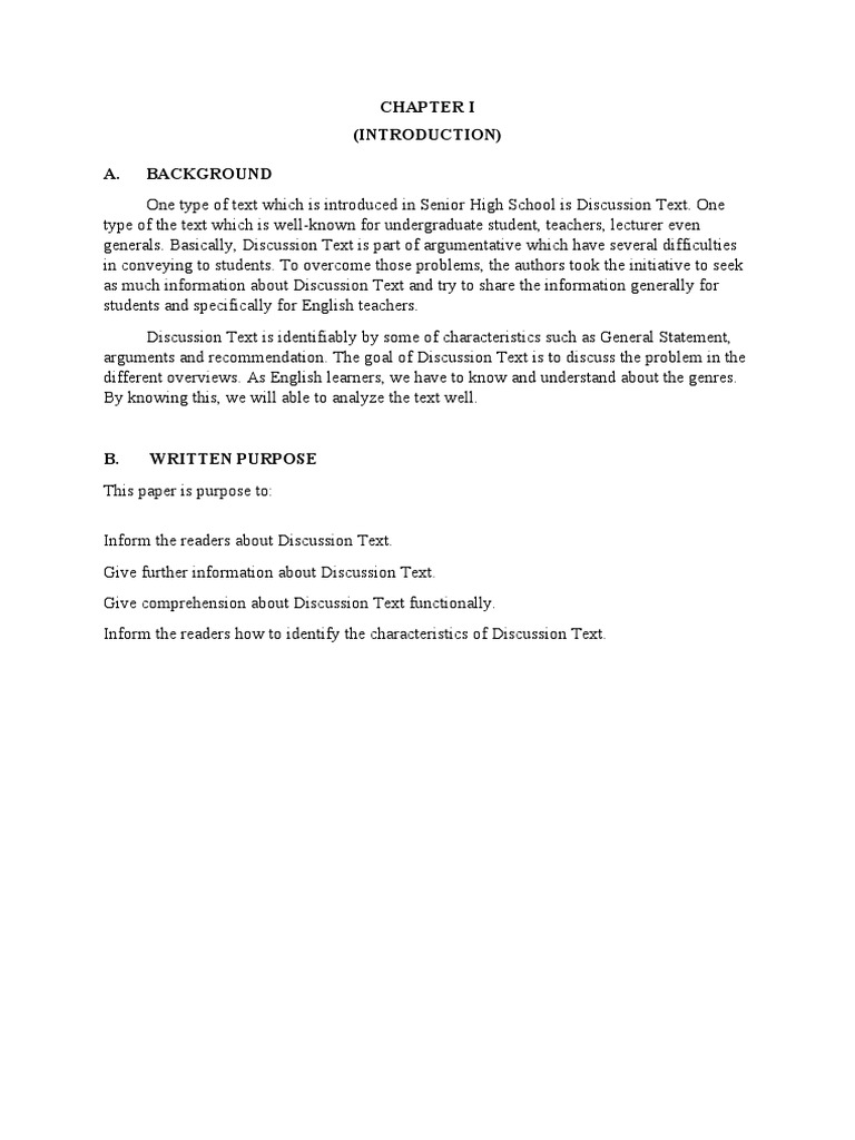 Makalah Discussion Text | PDF