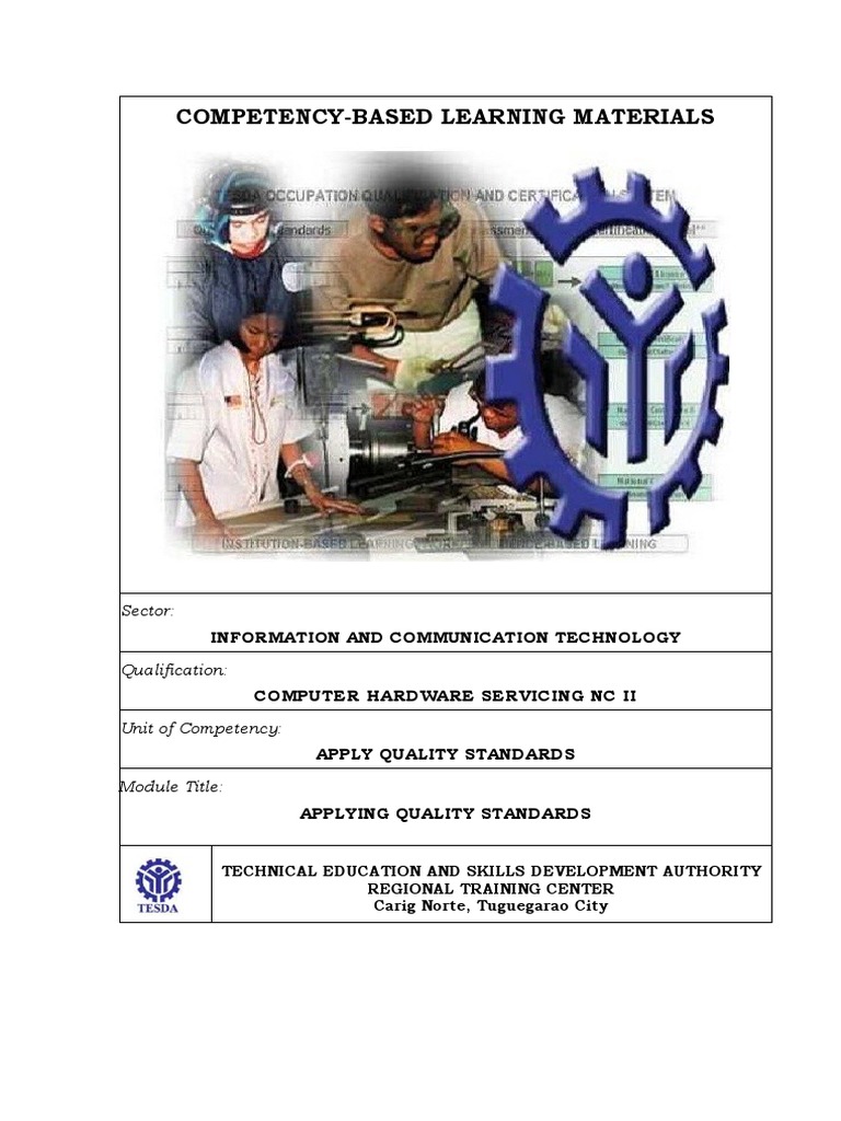 CHS CBLM Apply Quality Standards FINAL | PDF | Computer File | Directory (Computing)