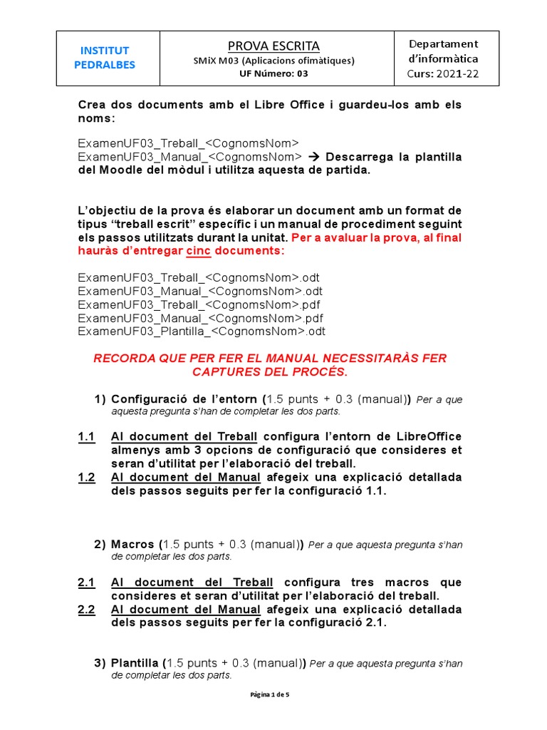 M03 UF03 Prova | PDF