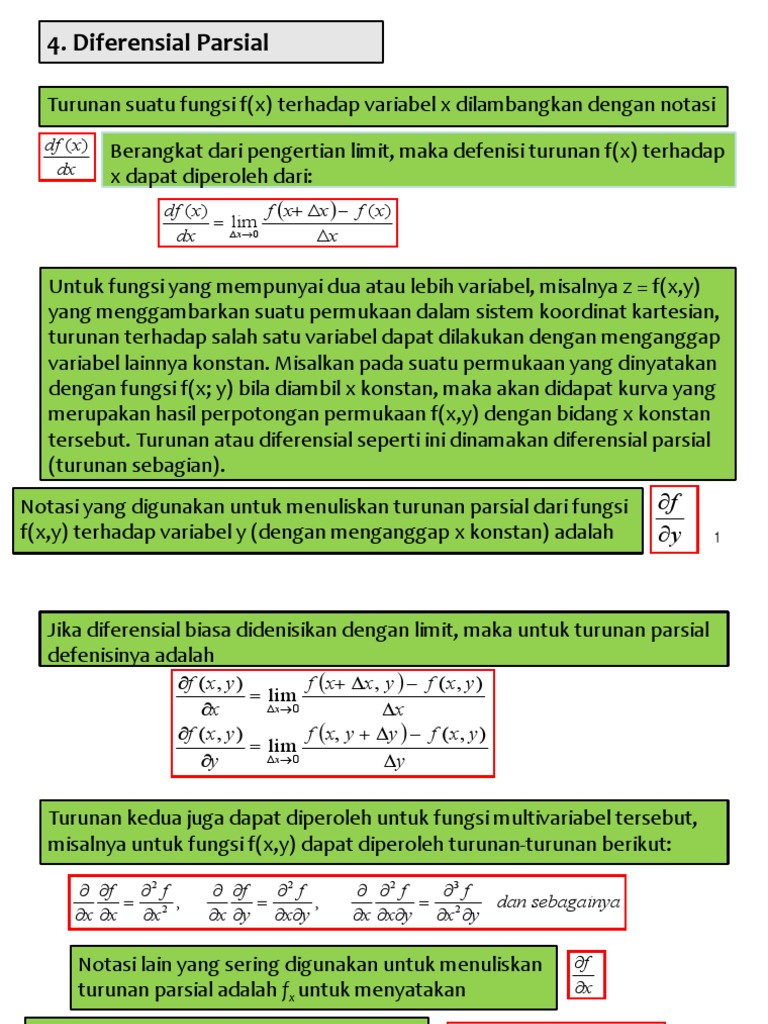 Diferensial Parsial | PDF