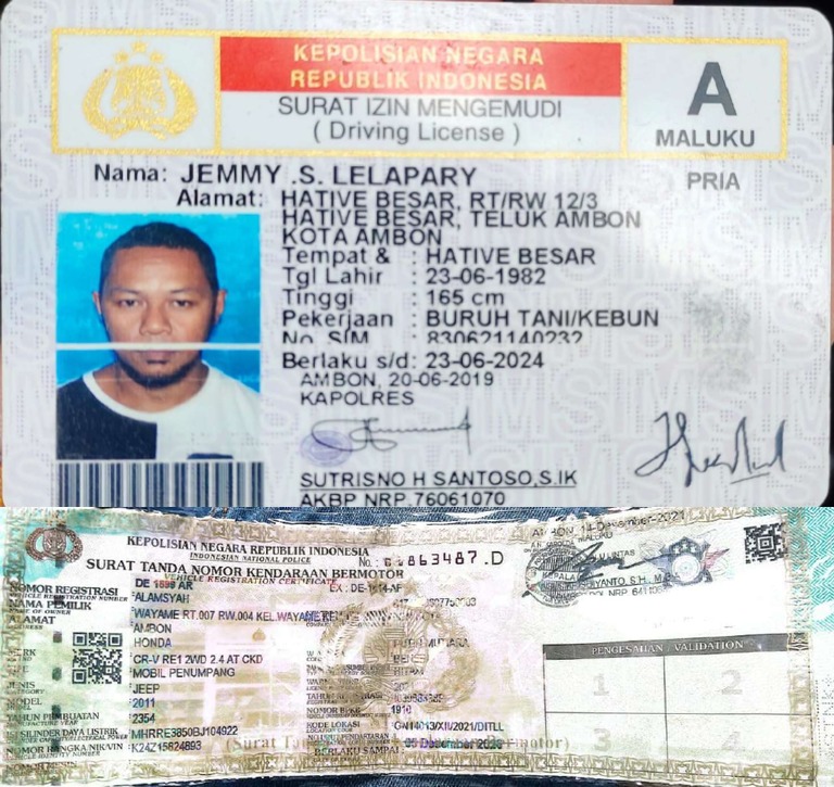 Sim STNK Ambon (Fajria) | PDF