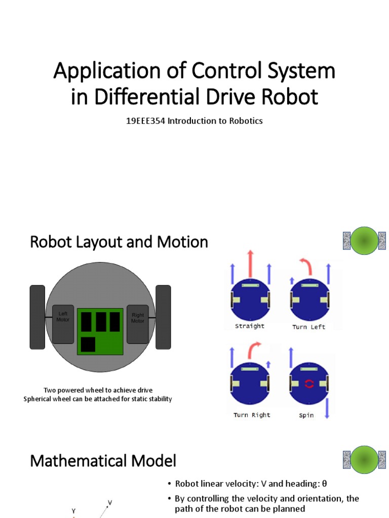 Application of Control System in Differential Drive Robot Motion | PDF | Velocity | Control Theory