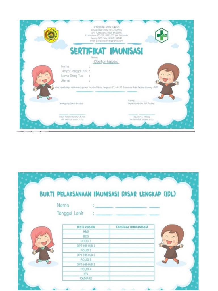Contoh Sertifikat Idl | PDF