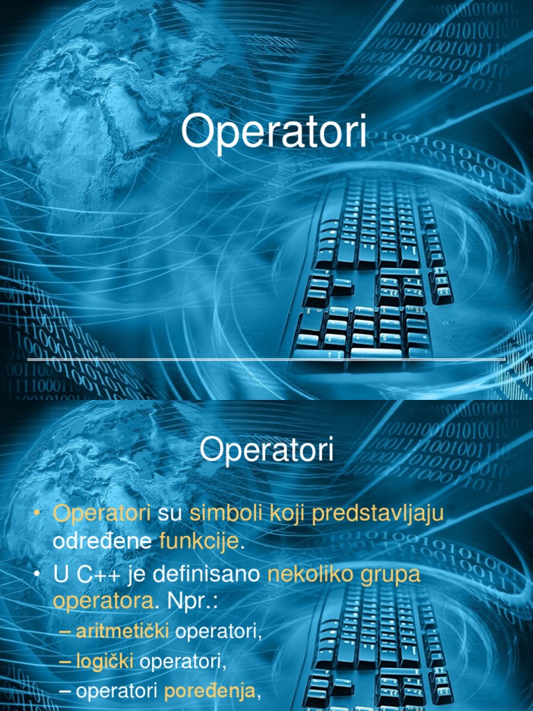 Operatori U C++ | PDF