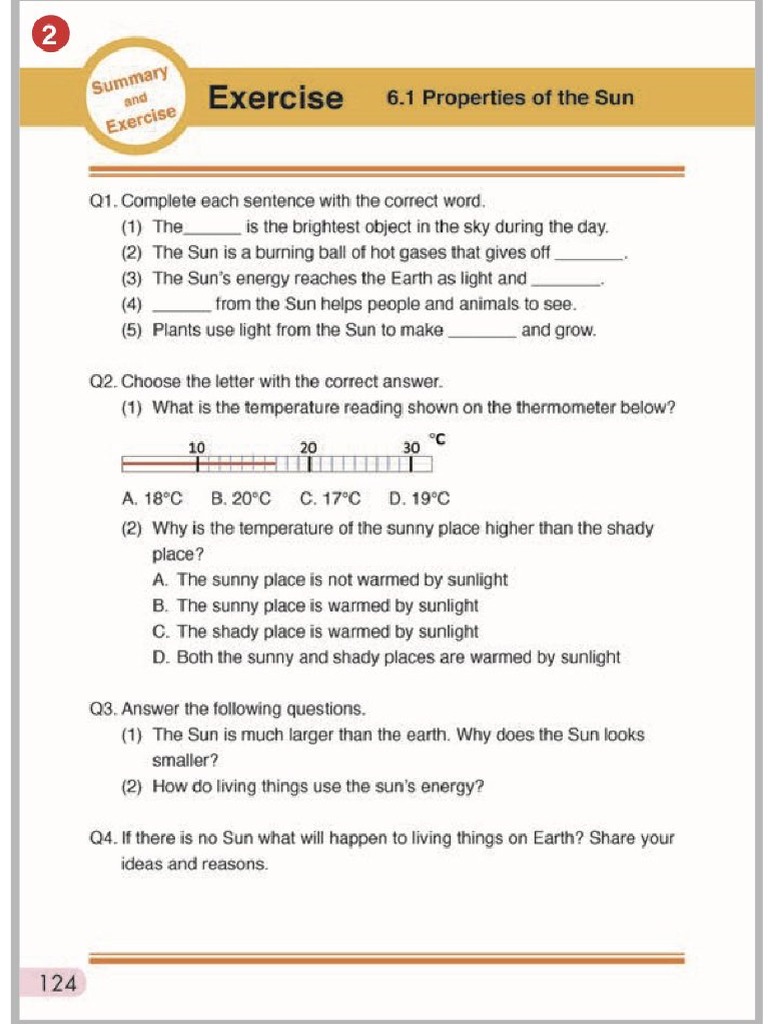 The Sun Worksheets - Chela | PDF