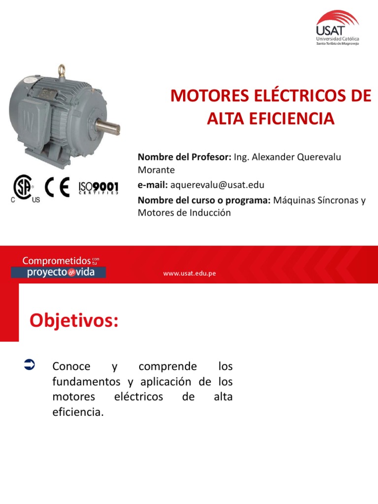 Motores de Alta Eficiencia | PDF | Motor eléctrico | Ingenieria Eléctrica