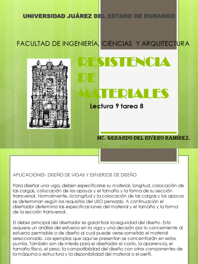 Resistencia de Materiales | PDF | Viga (Estructura) | Resistencia de materiales