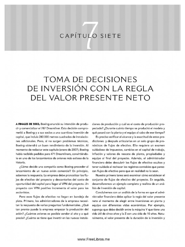 Capitulo 07 Brealey | PDF