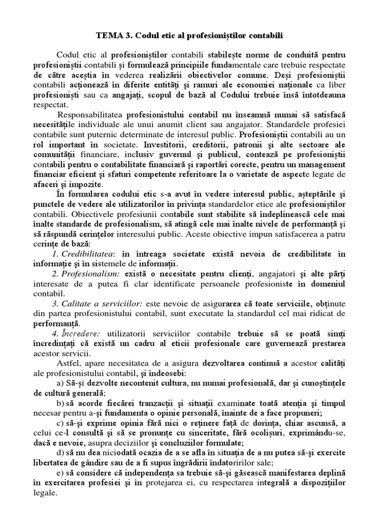 Tema 3 Etica Profesionala | PDF