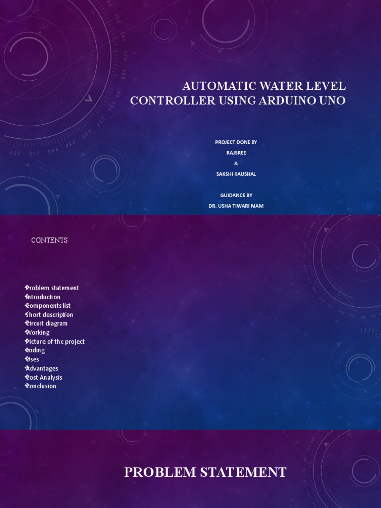 Automatic Water Level Controller Using Arduino Uno Pdf Computing Computer Science 