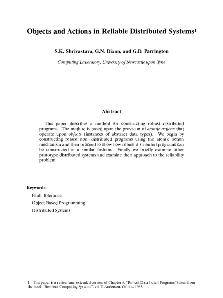 Actions and Objects | PDF | Distributed Computing | Object (Computer ...