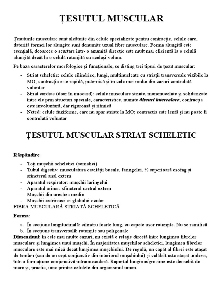 Mușchi Scheletic | PDF