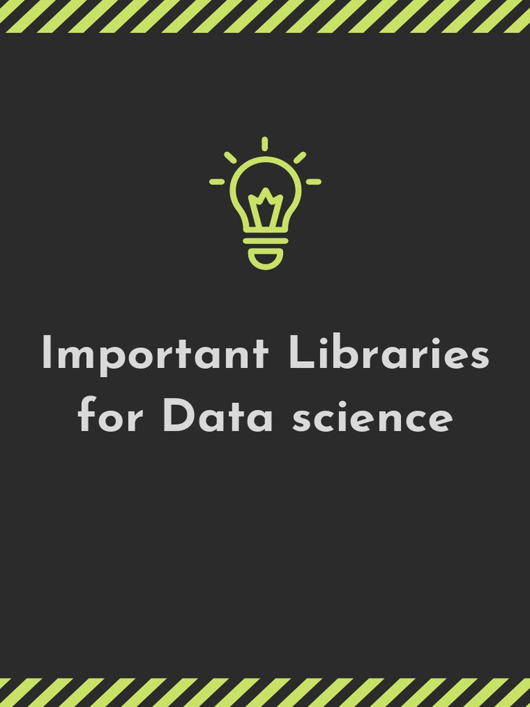 Data Science Libraries Pdf