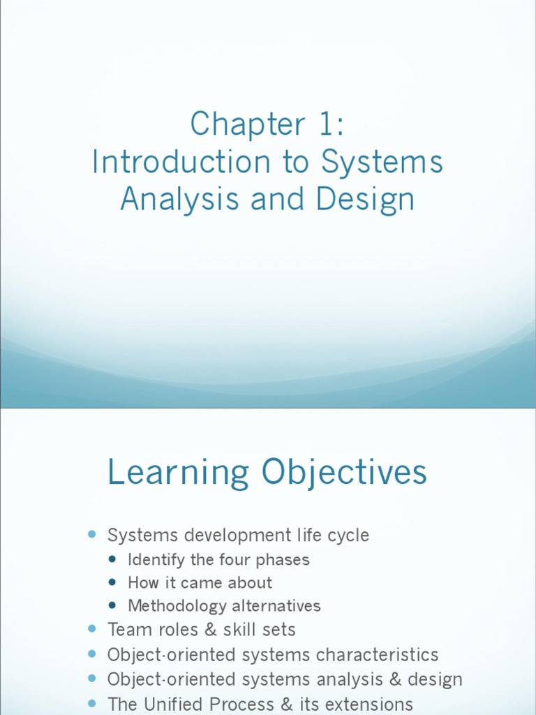 Ch01 - Introduction To Systems Analysis and Design | PDF | Software Development Process | Class ...