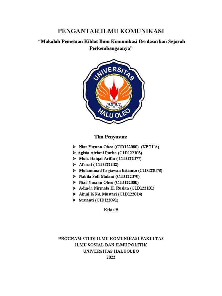 Pengantar Ilmu Komunikasi | PDF