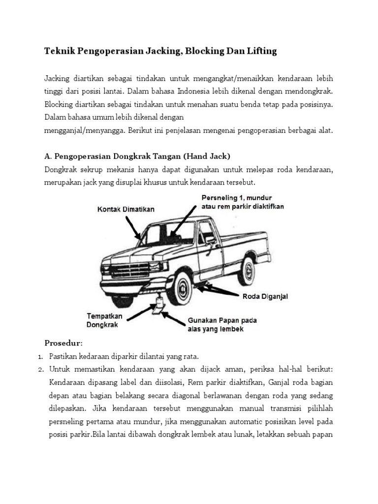 Teknik Pengoperasian Jacking | PDF | Teknologi & Rekayasa