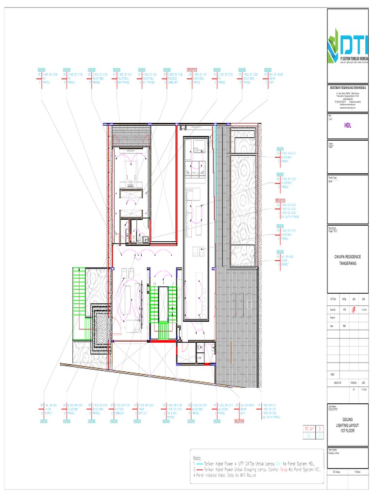 Layout Lighting Cikupa - Tangerang - 1ST Floor - 140622 | PDF