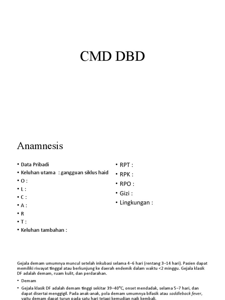 CMD DBD | PDF