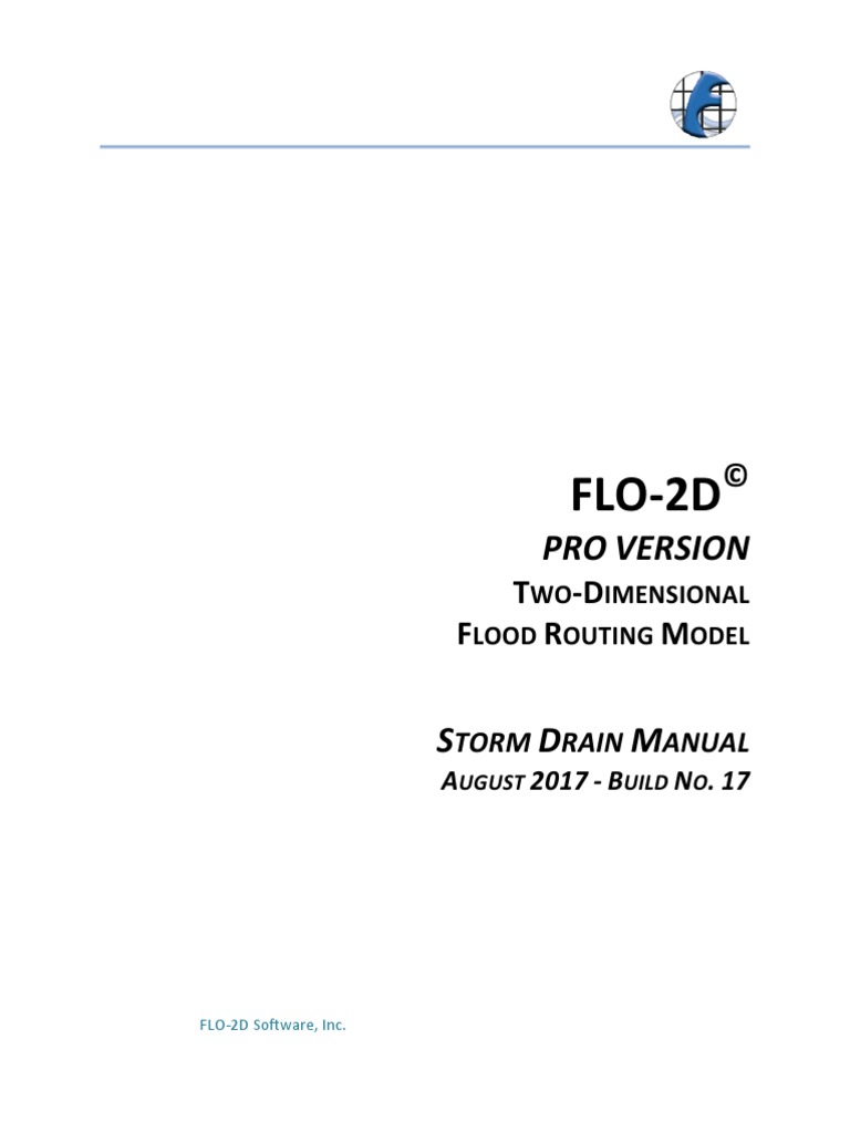 FLO-2D Storm Drain Manual - Build 17 | Download Free PDF | Environmental Science | Chemical ...