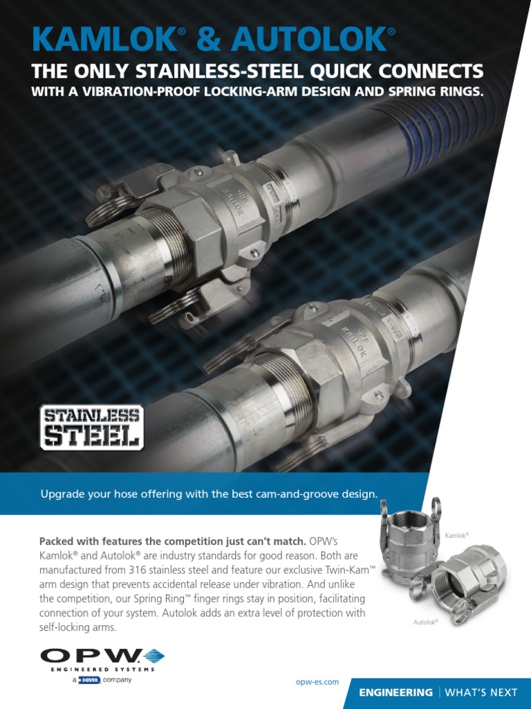 Dover OPW - Kamlok Autolok Sell Sheet | PDF | Manufactured Goods | Equipment