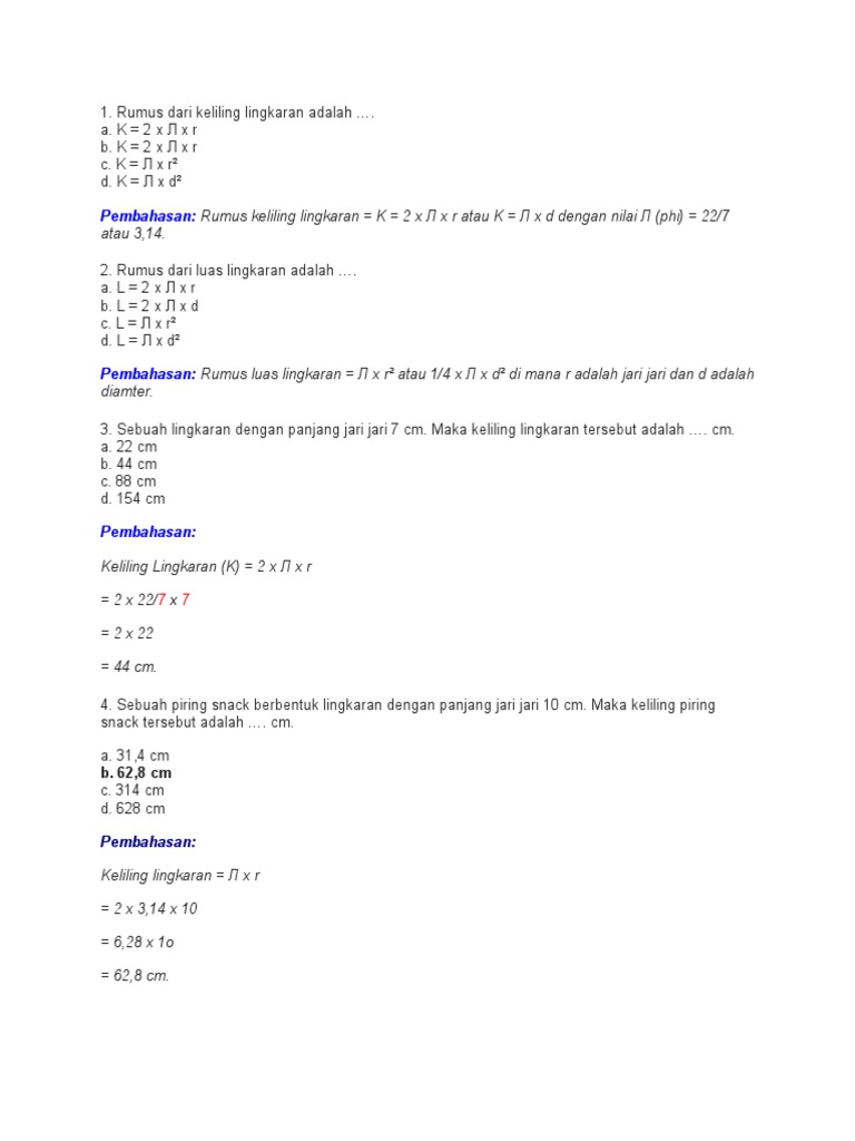 Soal Matematika | PDF