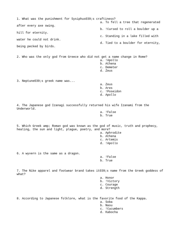 Science Worksheet 2 | PDF | Deities | Apollo