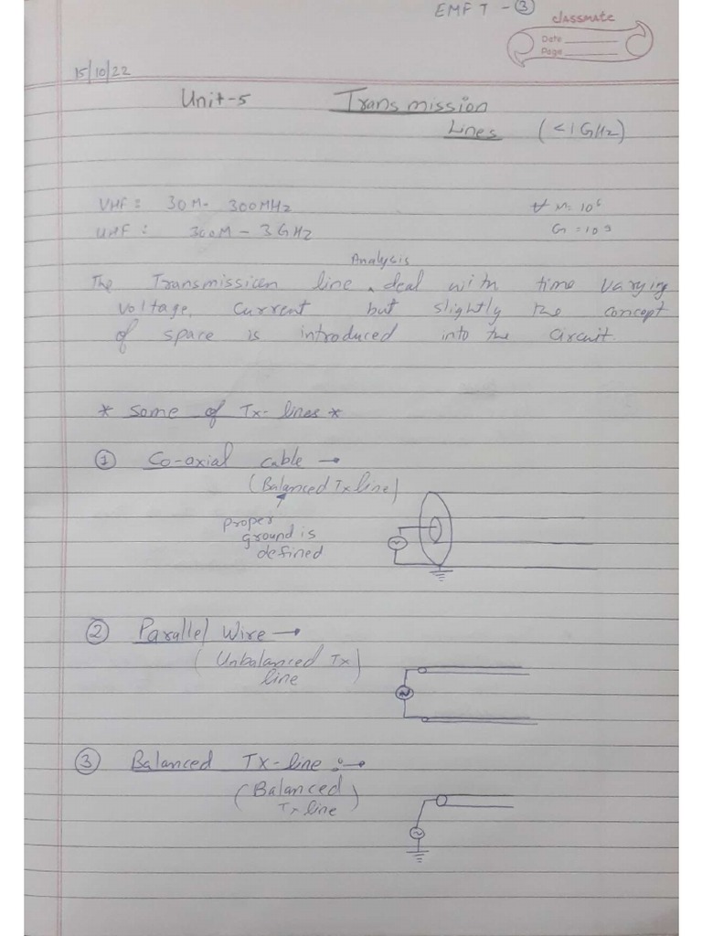 EMF Transmission Line Analysis | PDF