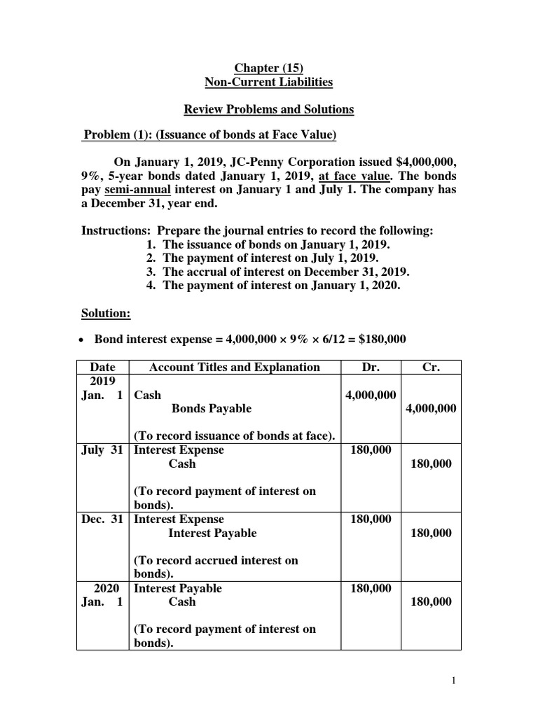Bond Issuance and Retirement Entries | PDF