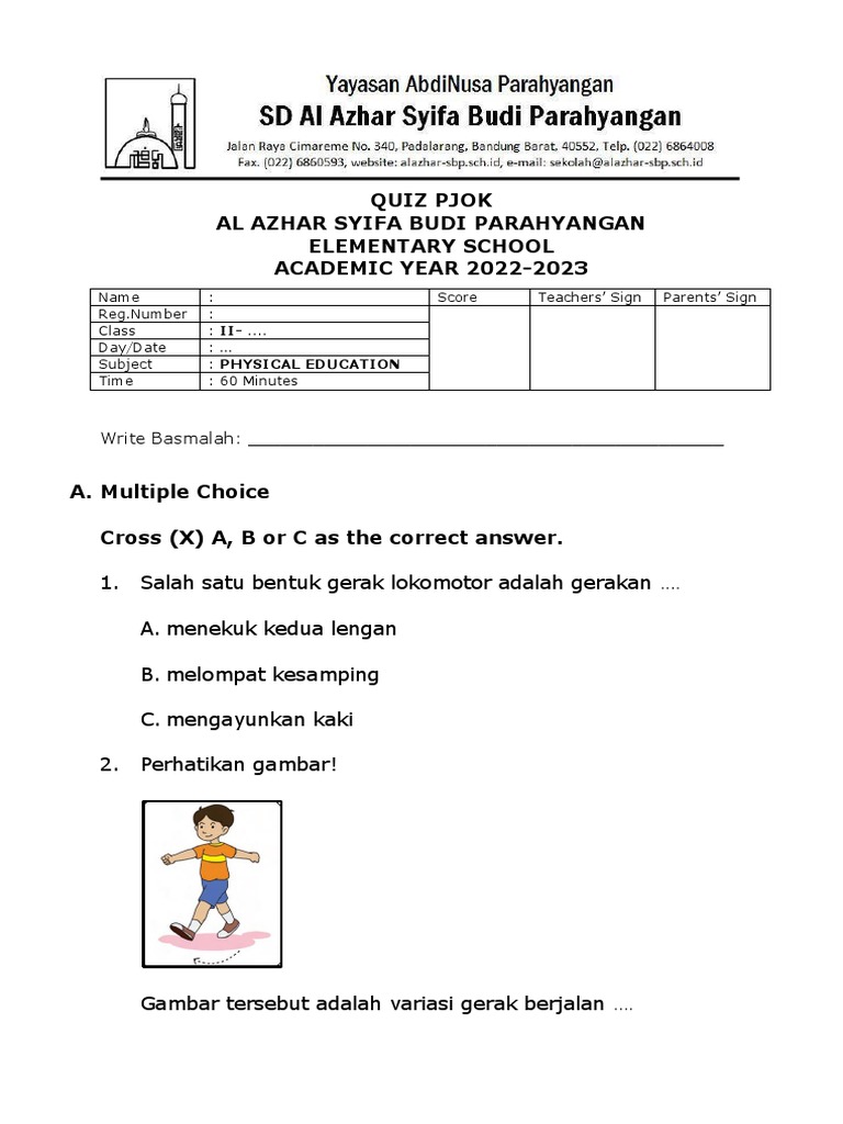 Soal Quiz Kelas 2 | PDF