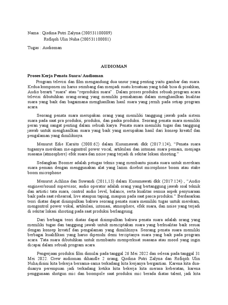 Logbook Audioman | PDF | Seni