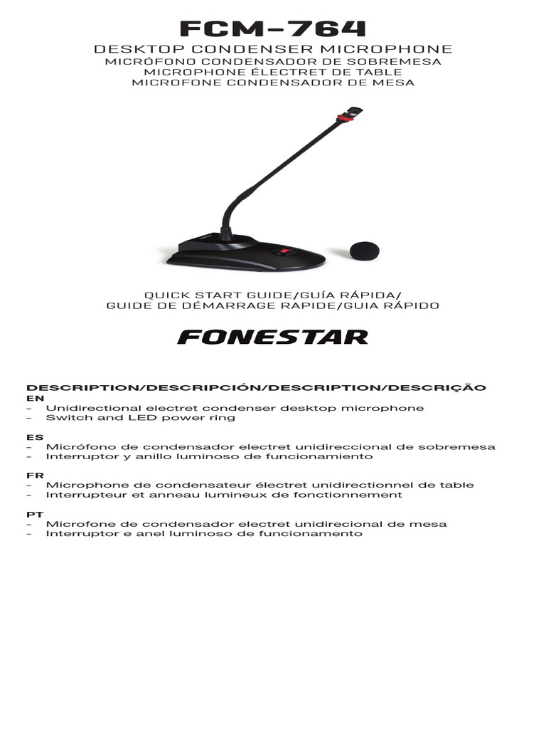 FCM-764 GUIDE (EN ES FR PT) Ma4 20200717 | PDF | Electrónica ...