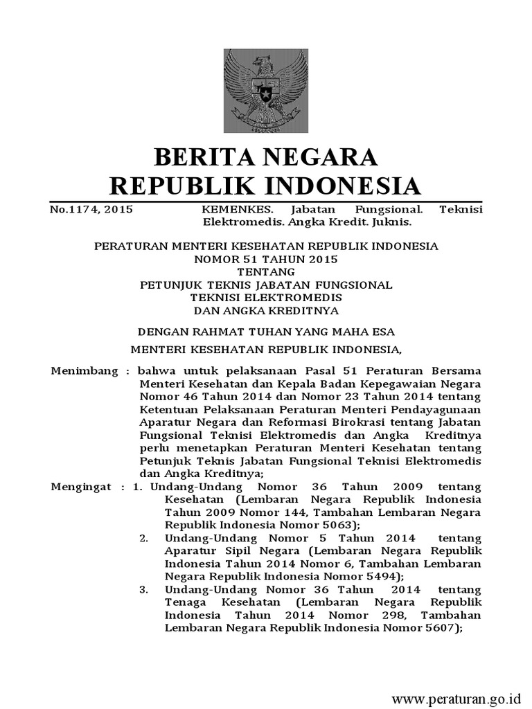 Permenkes Nomor 51 Tahun 2015 | PDF