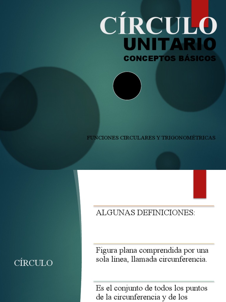 Radianes y el Círculo Unitario | PDF | Funciones trigonométricas ...