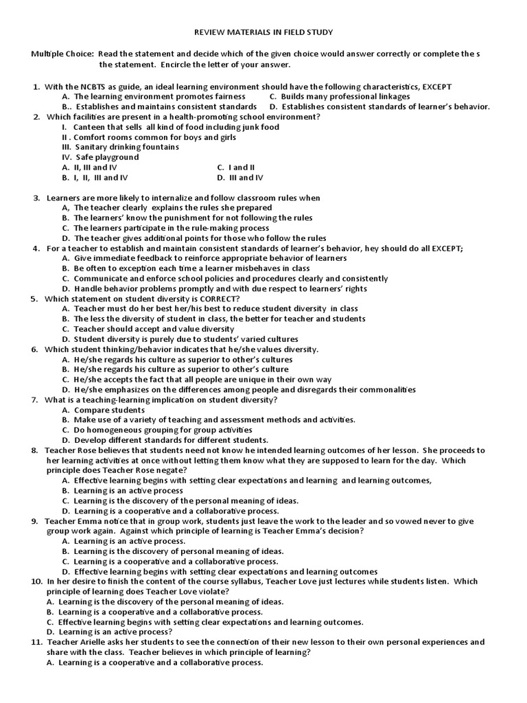 Reviwer in FS 1 & 2 | PDF