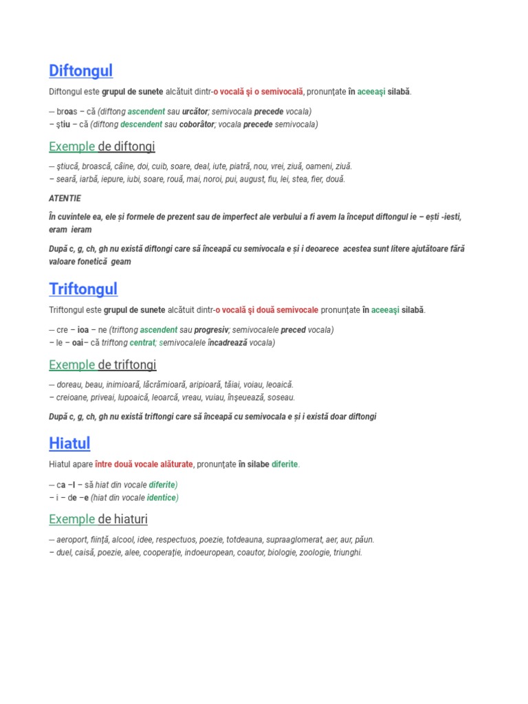 Diftong Triftong Hiat | PDF