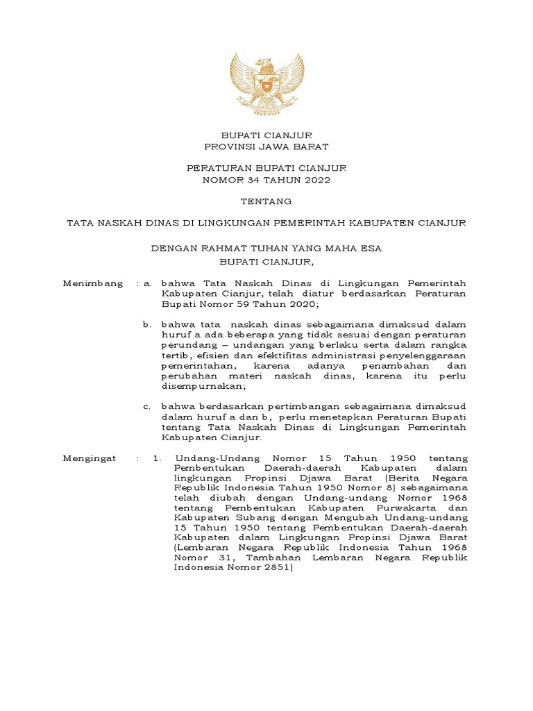 Perbup TND'22 | PDF