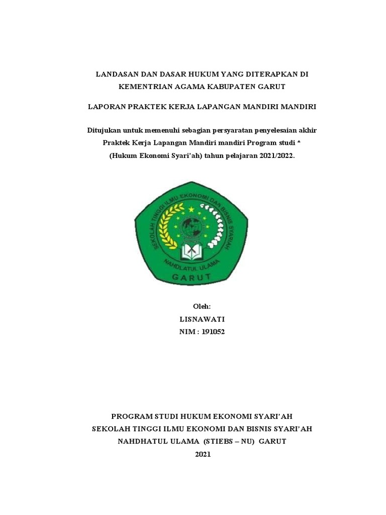 Laporan - PKLM Lisna | PDF