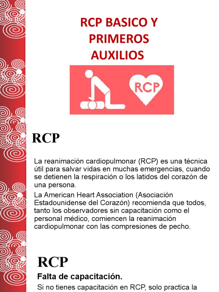 RCP Basico y Primeros Auxilios | PDF | Reanimación cardiopulmonar ...
