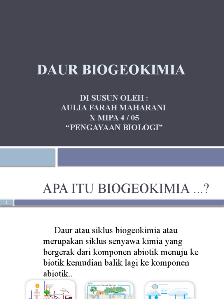 Daur Biogeokimia | PDF
