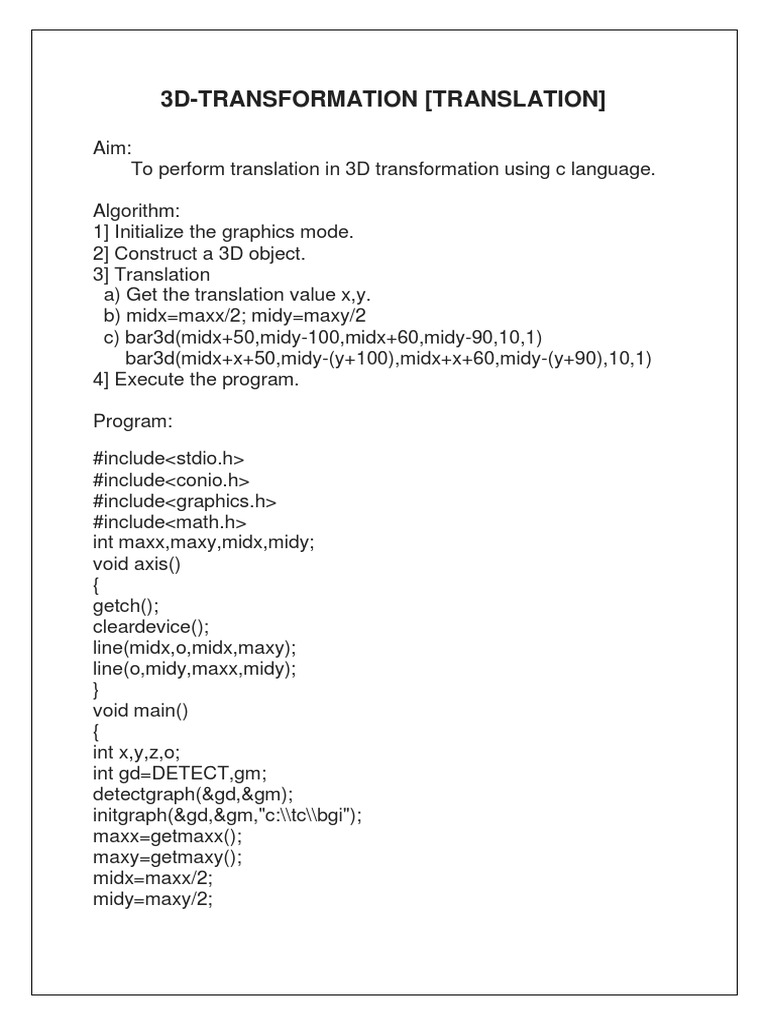 3D Computer Graphics | PDF | Rotation Around A Fixed Axis | Rotation